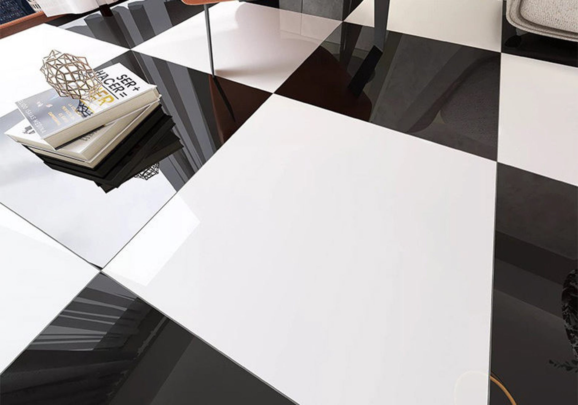 Domus Black 6" x 36" Wood Look Porcelain Wall & Floor Tile – Qube Tiles
